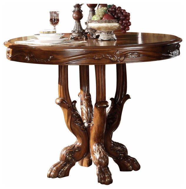 48" Brown Solid Wood Dining Table - Victorian - Dining Tables - by ...