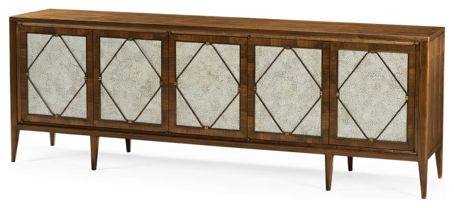 Long Mid Century Media Cabinet - Transitional - Media Cabinets - by ...