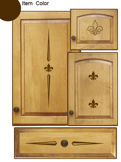 Kitchen Cabinet Decals - Fleur Theme - Contemporary - Wall Decals - by ...