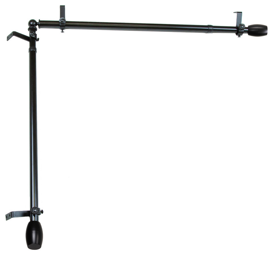 Julie Multi Angle Ceiling Rod 120-170" - Traditional - Curtain Rods ...