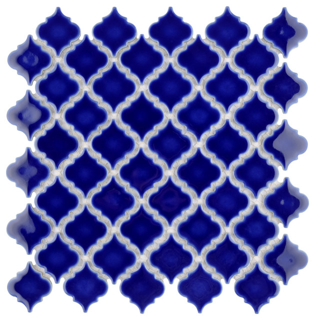 Hudson Tangier Mosaic Floor and Wall Tile, Cobalt Blue, Sample ...