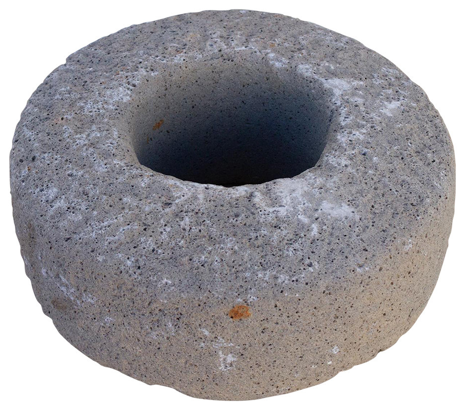 Natural Carved Stone Wheel - Asian - Decorative Bowls - by De-cor | Houzz