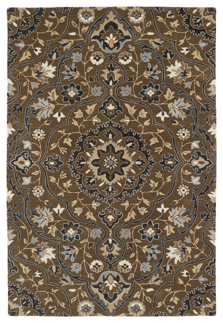 Kaleen Middleton Collection Rug, Chocolate, 3'x5' - Traditional - Area ...