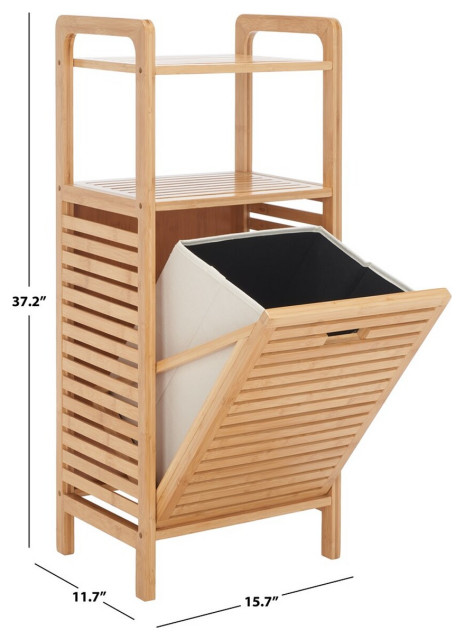 Safavieh Hallow Laundry Basket, #N/A - Asian - Hampers - by Safavieh ...