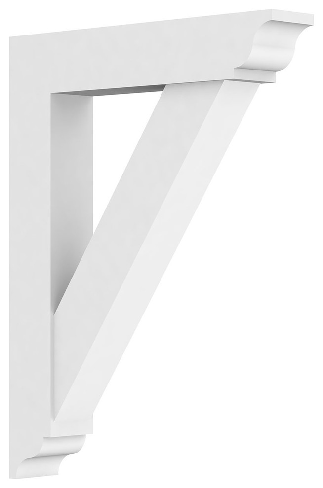Standard Traditional PVC Bracket With Traditional Ends, 3"W x 20"D x 26 ...