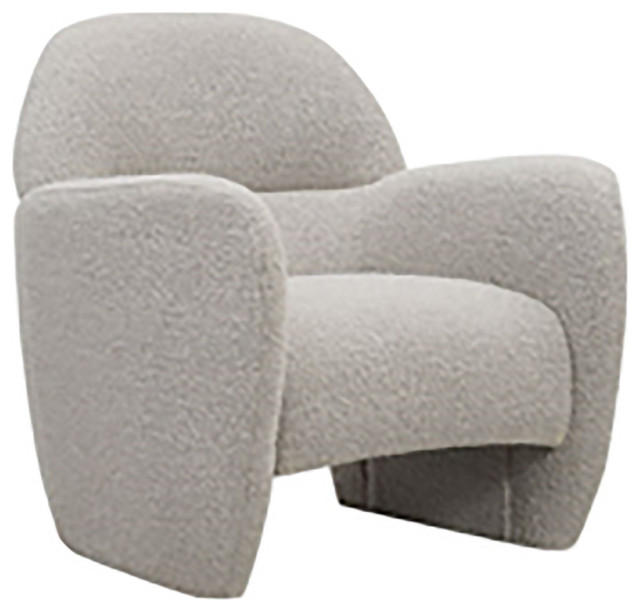 Club Accent Arm Chair, Ivory - Transitional - Armchairs And Accent ...