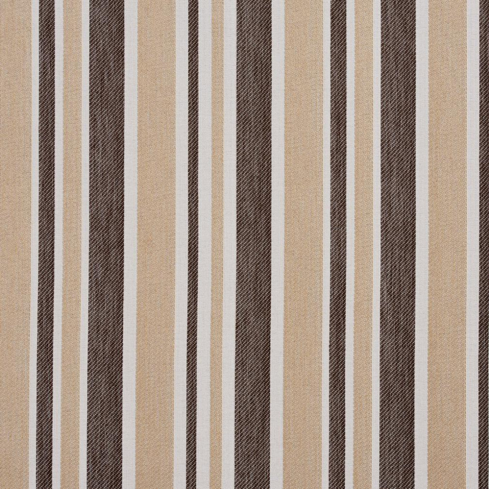 Brown Performance Stripe woven Upholstery Fabric by the Yard, By The ...