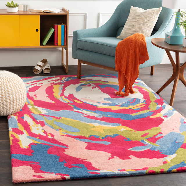 Hand Tufted Technicolor Area Rug TEC-1014, 5'x7'6" - Contemporary ...