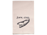 "Aww, Snap" Flour Sack Tea Towel - Contemporary - Dish Towels - by ...