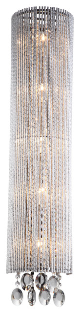 Crystalline 5 Light Round Wall Sconce - Contemporary - Wall Sconces ...