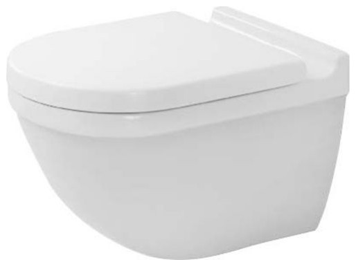 Duravit 222509-DUAL Starck 3 0.8/1.6 GPF Dual Flush Wall Mounted ...