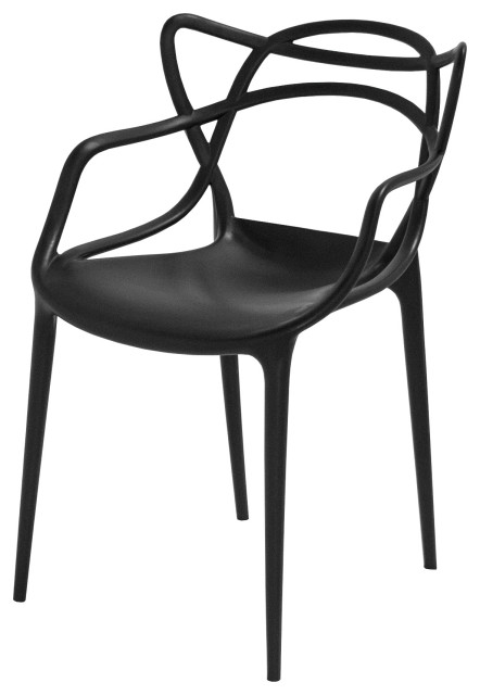 Mod Made Modern Plastic Loop Dining Side Chair, Set of 4 - Midcentury ...