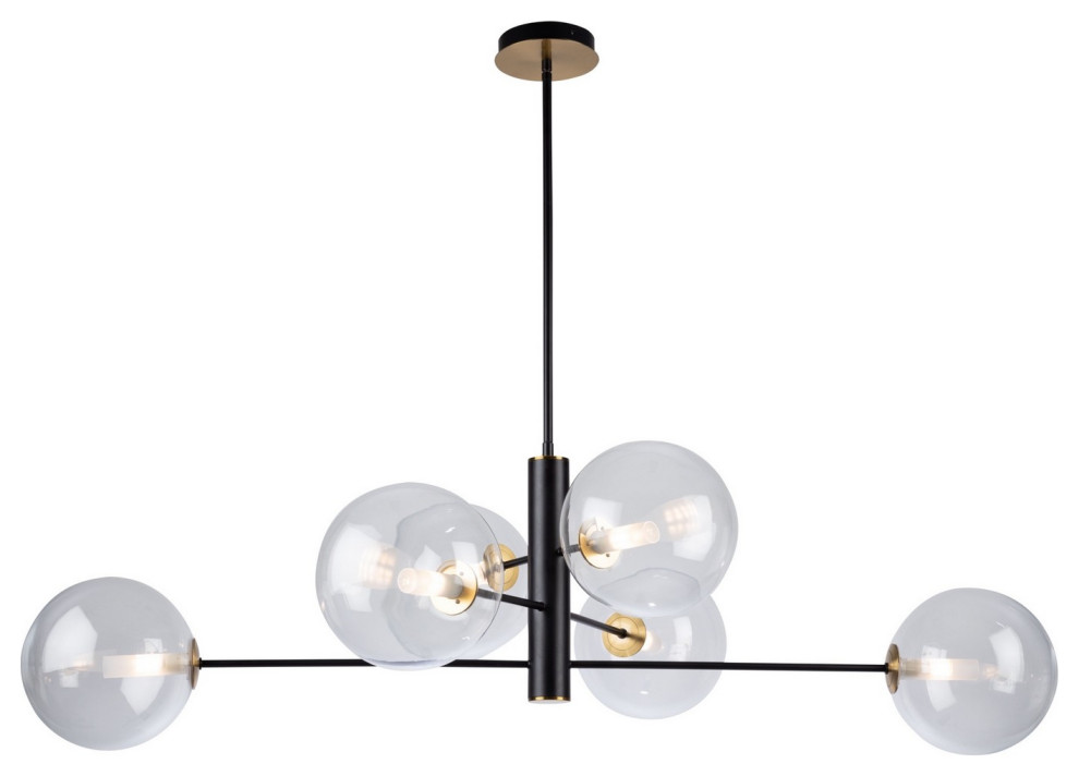 Artcraft Aurelia Six Light Chandelier - Contemporary - Chandeliers - by ...