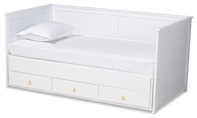 Highgrove Modern Farmhouse Expandable Daybed - Transitional - Daybeds ...