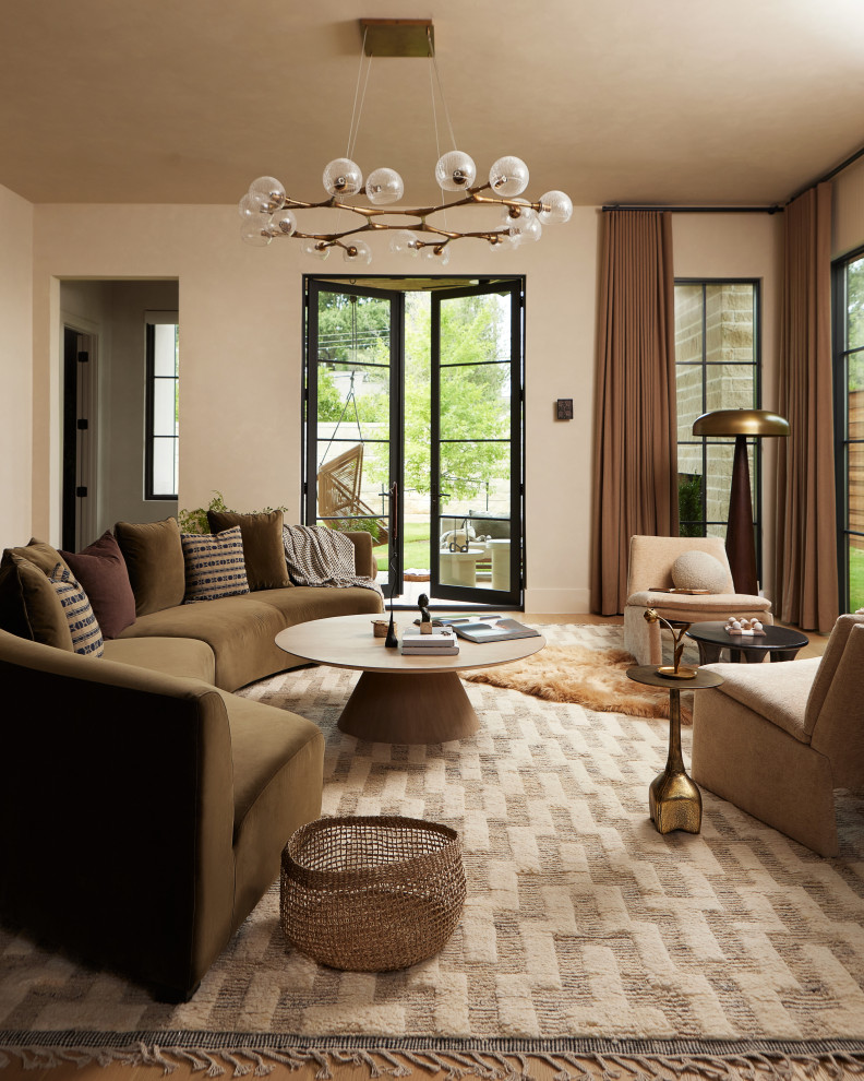Restorative Abode: Preston Hollow Village - Modern - Living Room ...