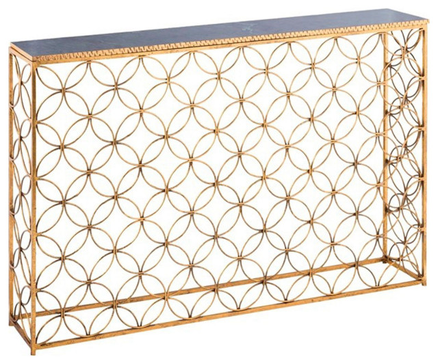 Regal Console Table, Brass - Contemporary - Console Tables - by LH Home ...