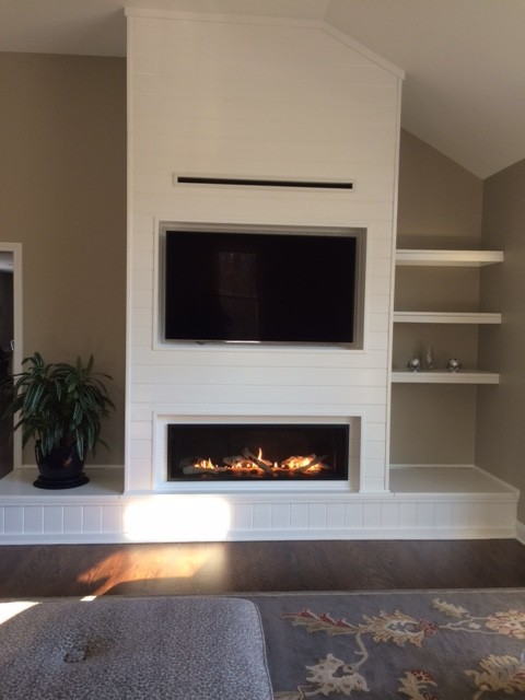 Valor Linear L2 gas fireplace with Valor heat shift system - Modern ...