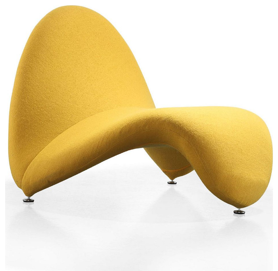 MoMa Accent Chair, Yellow - Midcentury - Armchairs And Accent Chairs ...