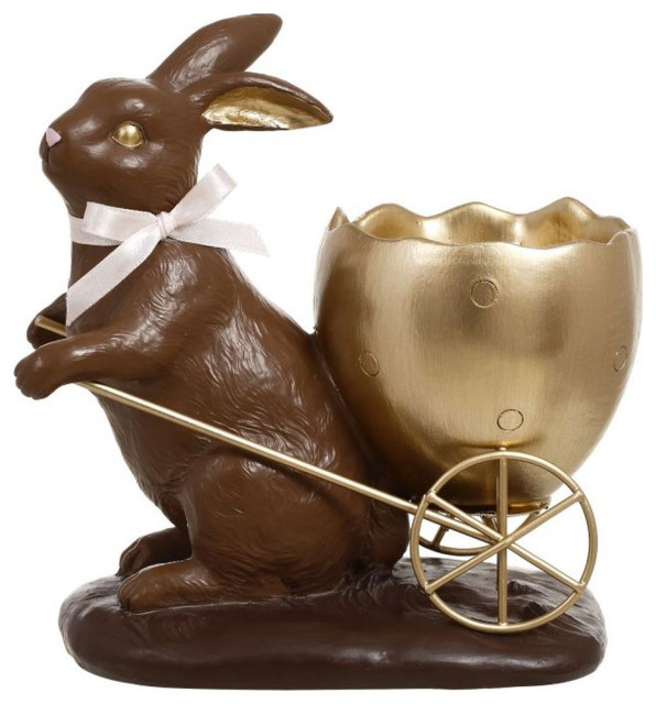 Mark Roberts Spring 2022 Gold Egg Rabbit Cart, 6" - Contemporary ...