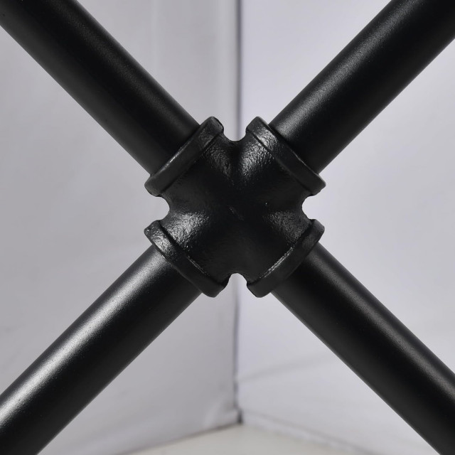 Industrial Console Table, Narrow With Pipe Style Metal Frame ...