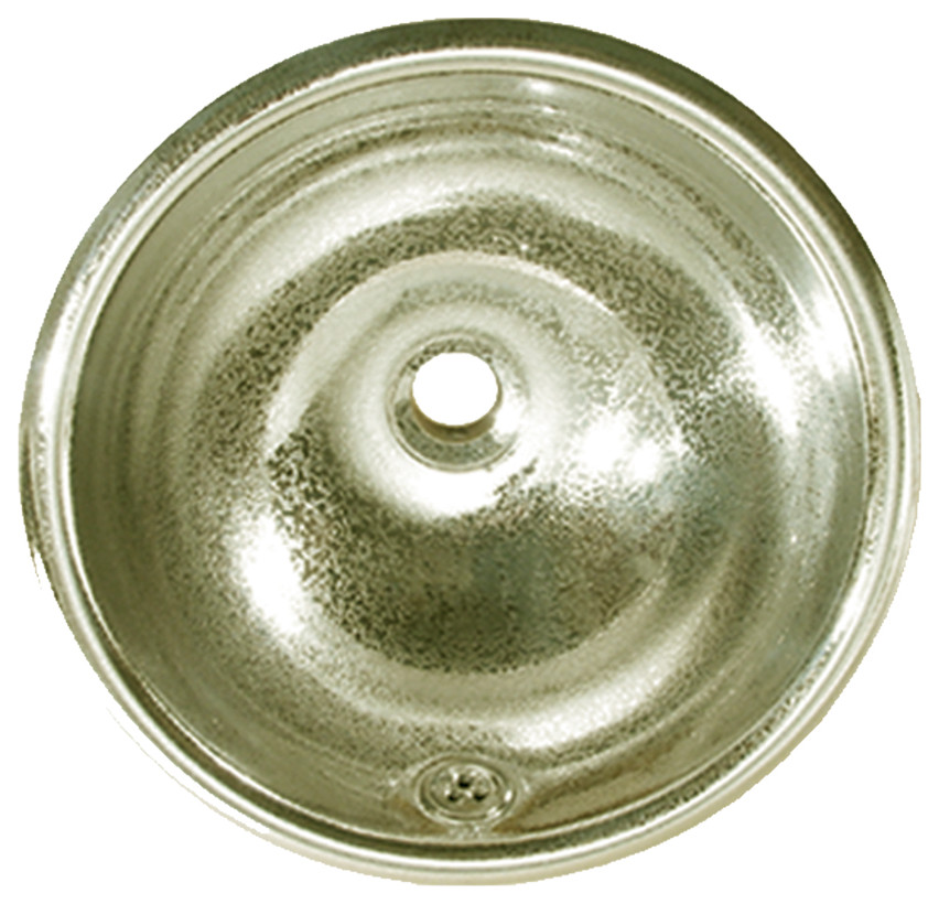 Decorative Round Crackle Textured Drop-In Basin With Overflow ...