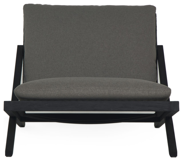 Bari Lounge Chair Charcoal Gracebay Grey - Transitional - Outdoor ...