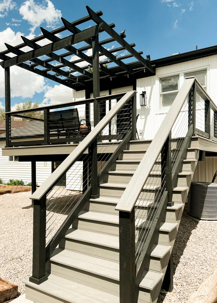 Sleek Black and White: Muzata Cable Railings Elevate Deck Design ...