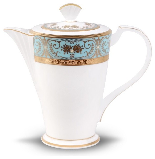 Noritake Georgian Turquoise Coffee Pot - Traditional - Teapots - by ...