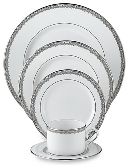 Lenox Lace Couture 5-Piece China Setting, Set of 12 - Traditional ...