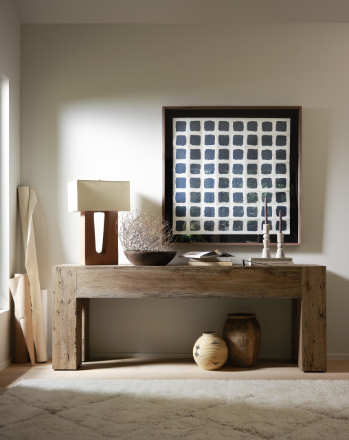 Abaso Console Table-Rustic Wormwood Oak - Rustic - Console Tables - by ...