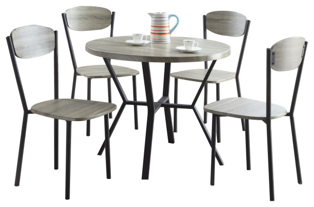 5 Piece Round Dining Table & Chair - Midcentury - Dining Sets - by ...