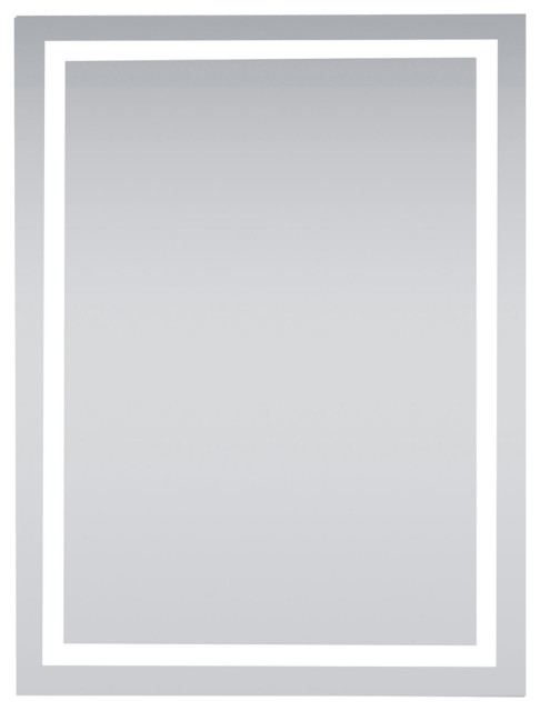 Hardwired Led Mirror W36xH48 Dimmable 5000K - Modern - Bathroom Mirrors ...
