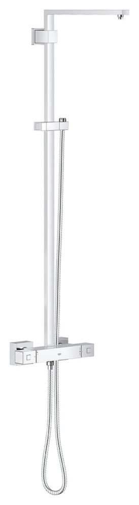 Grohe 26 420 Euphoria Cube Double Handle Thermostatic Shower - Tub And ...