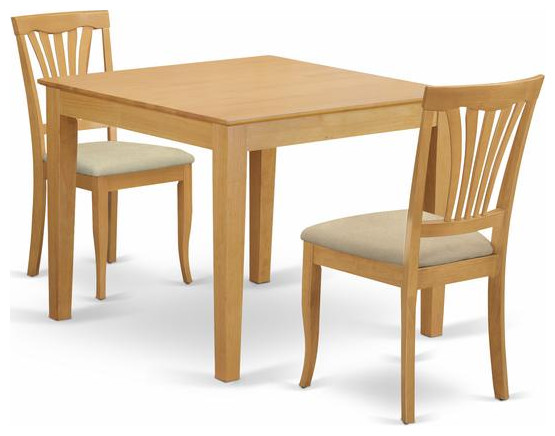 3-Piece Kitchen Table Set, Dining Table for Small Spaces and 2 Dining ...