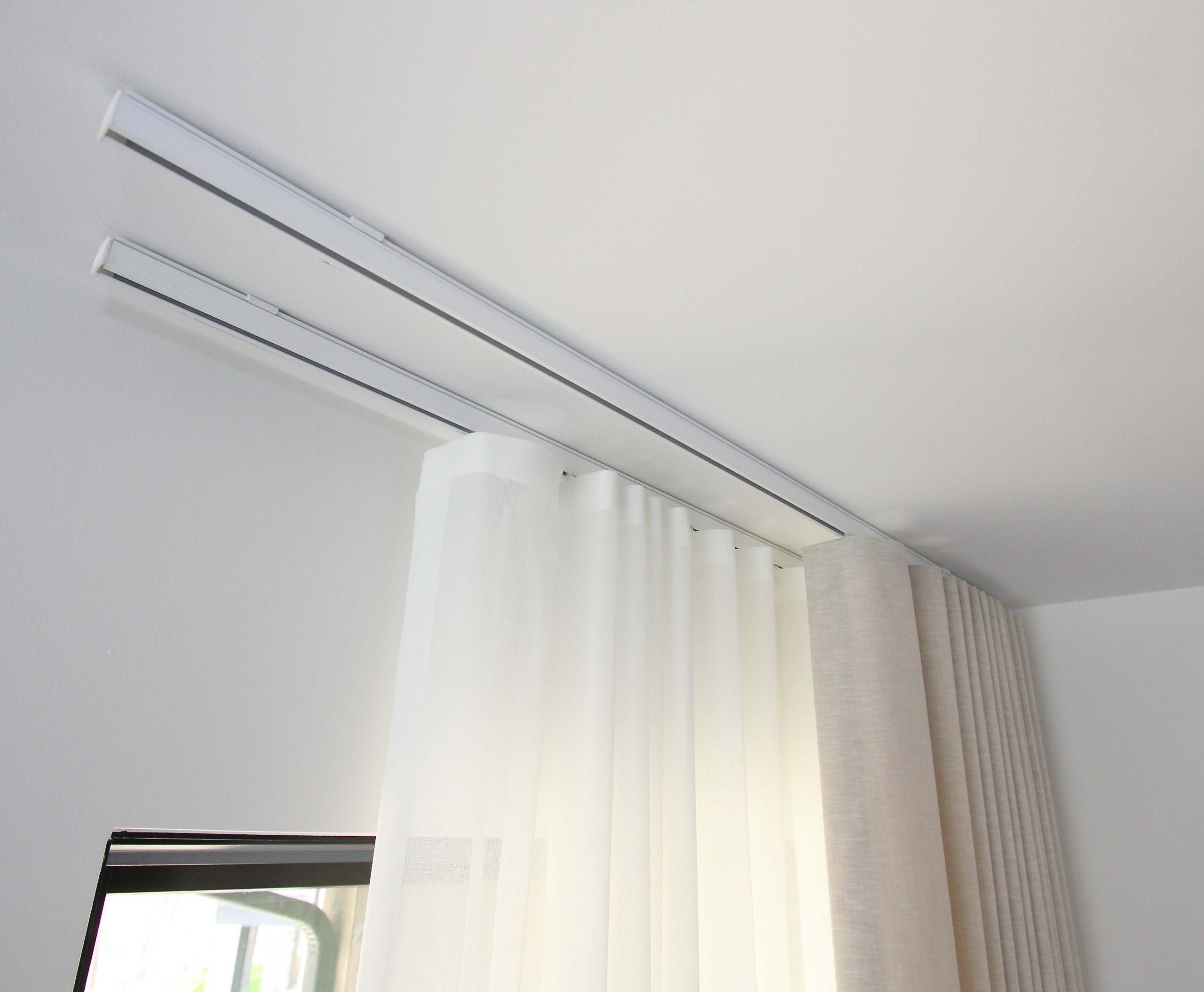 Ceiling Mounted Traverse Curtain Rods | Shelly Lighting