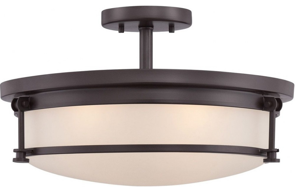 4 Light Semi-Flush Mount-Western Bronze Finish - Ceiling - Semi-Flush ...