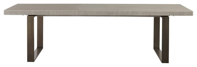 Pemberly Row Modern Robards Butterfly Leaf Dining Table in Flint - Industrial - Dining Tables ...