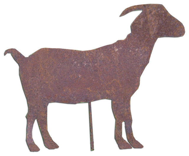 Goat Garden Art - Farmhouse - Garden Statues And Yard Art - by Rustica ...