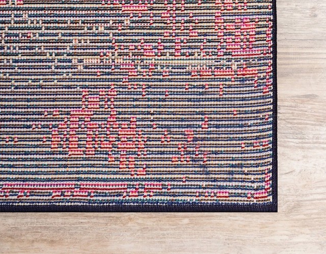 Contemporary Meadow Rouge Area Rug, 5'x8' - Contemporary - Area Rugs ...