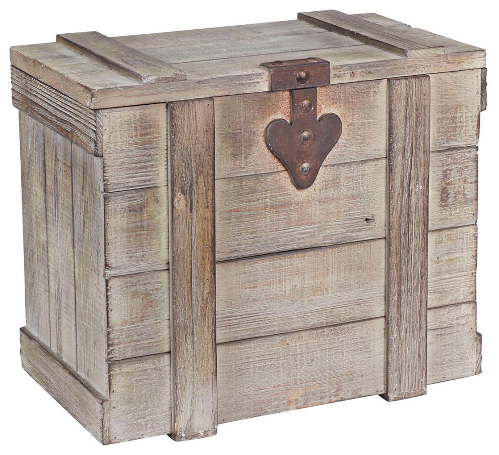 Antiqued Decorative Trunk - Farmhouse - Decorative Trunks - by ...