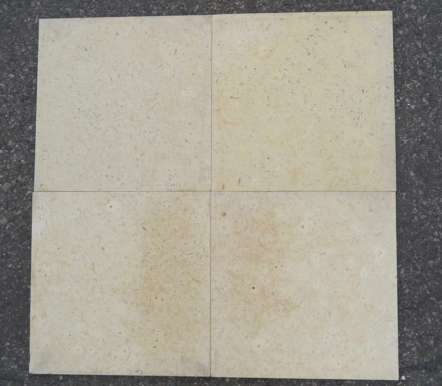 Ramon Bone Limestone Tiles, Honed Finish, 12"x12", Set of 40 ...