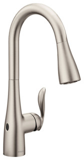 Moen One-Handle Pulldown Kitchen Faucet - Transitional - Kitchen ...