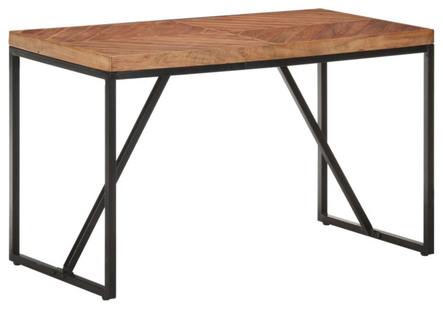 Vidaxl Dining Table 47.2"x23.6"x29.9" Solid Acacia and Mango Wood ...