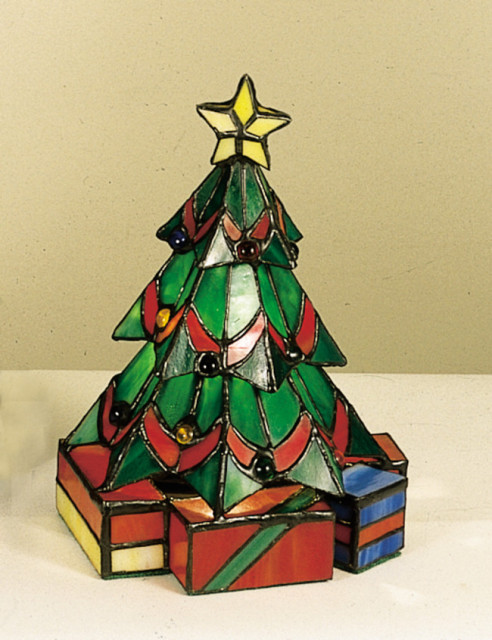 Meyda Tiffany 12413 Christmas Tree Stained Glass / Tiffany - Victorian ...
