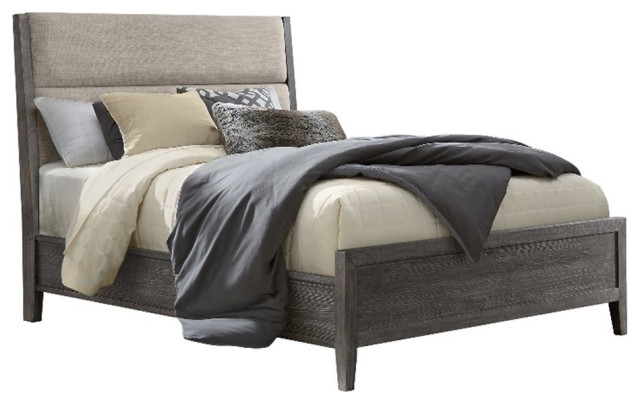 Intercon Furniture Portia Bedroom Queen Bed with Upholstered Headboard ...