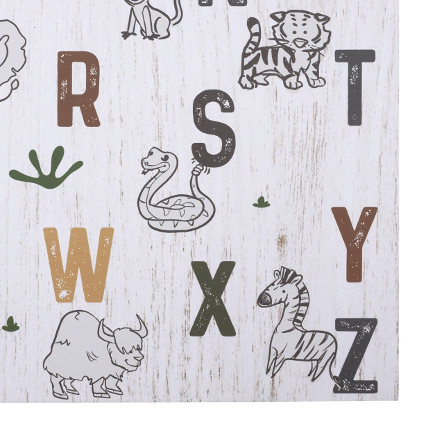 Jungle Animal Alphabet Wall Art - Kids Wall Decor - by UStradeENT LLC ...