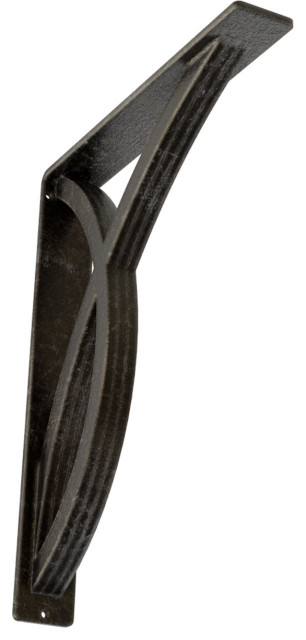 Miller Wrought Iron Bracket, 2"Wx12"Dx15"H - Transitional - Brackets ...