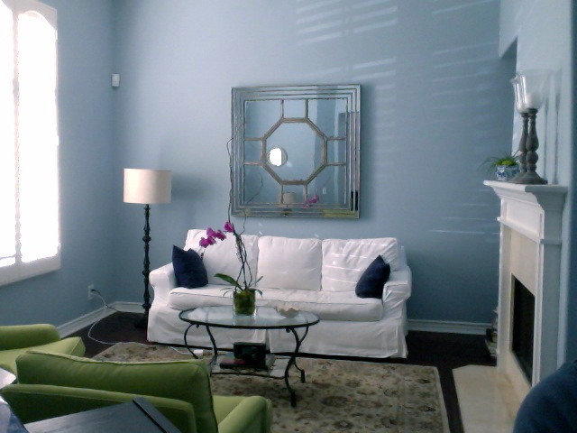 Transforming small formal living room into reading room/library