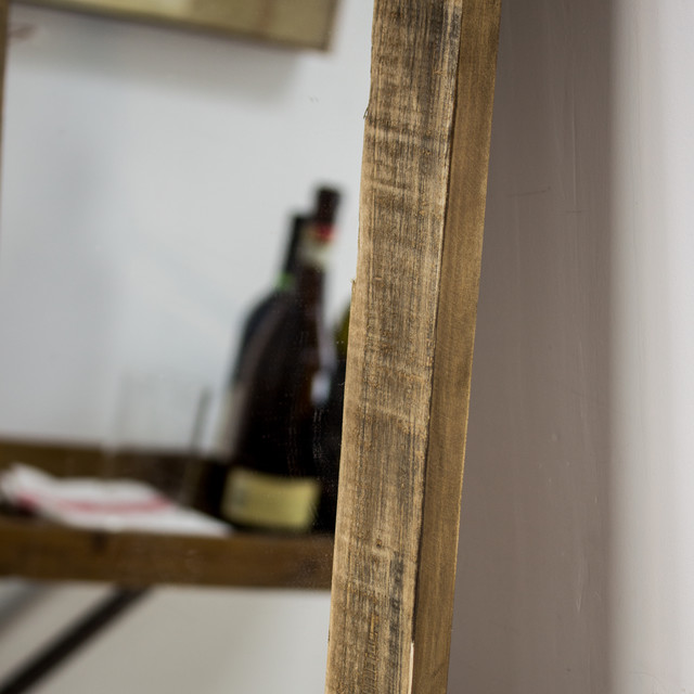 American Art Decor Rustic Wood Full Length Mirror 70", 70.25"x20.25 ...