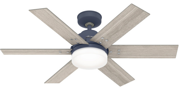 Pacer 2 Light 44" Indoor Ceiling Fan, Indigo Blue - Farmhouse - Ceiling ...